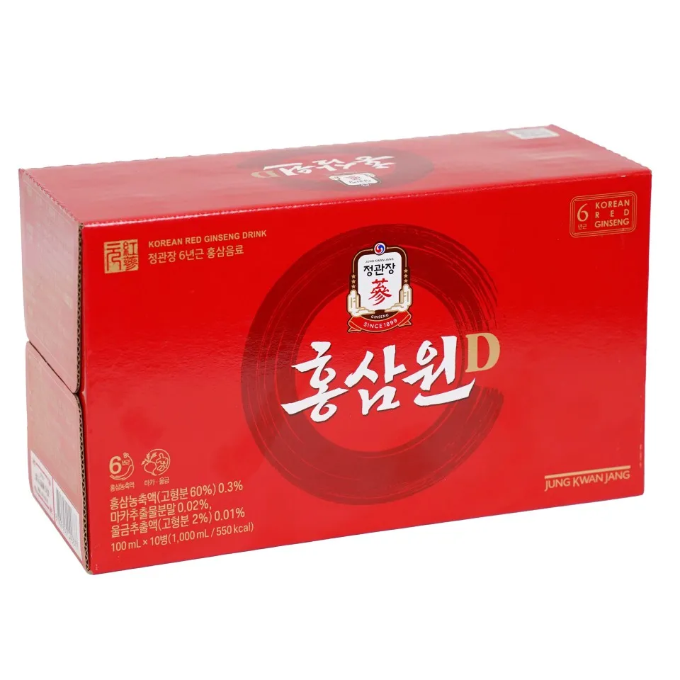 Nước Hồng Sâm Won D Jung Kwan Jang (홍삼정) 100ml x 10 chai – Bổ sung năng ...
