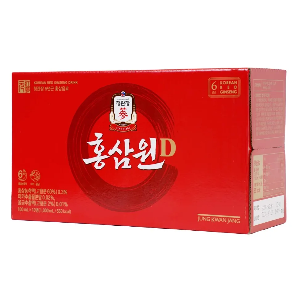 Nước Hồng Sâm Won D Jung Kwan Jang (홍삼정) 100ml x 10 chai – Bổ sung năng ...